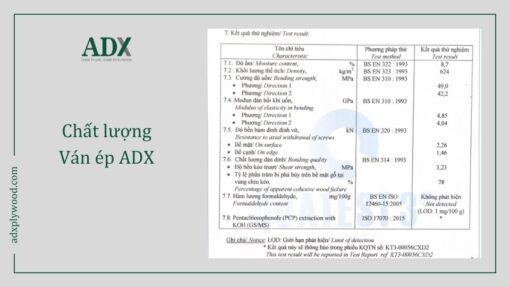Chi Tiết Kích Thước Ván ép Phủ Phim | ADX Plywood